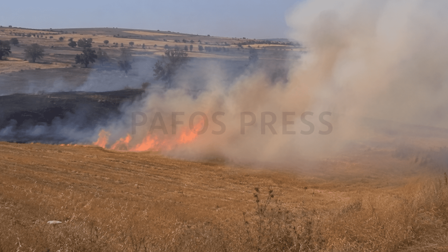 ΠΑΦΟΣ- ΤΩΡΑ: Πυρκαγιά σε εξέλιξη στην περιοχή Νέου Χωριού - Pafos Press